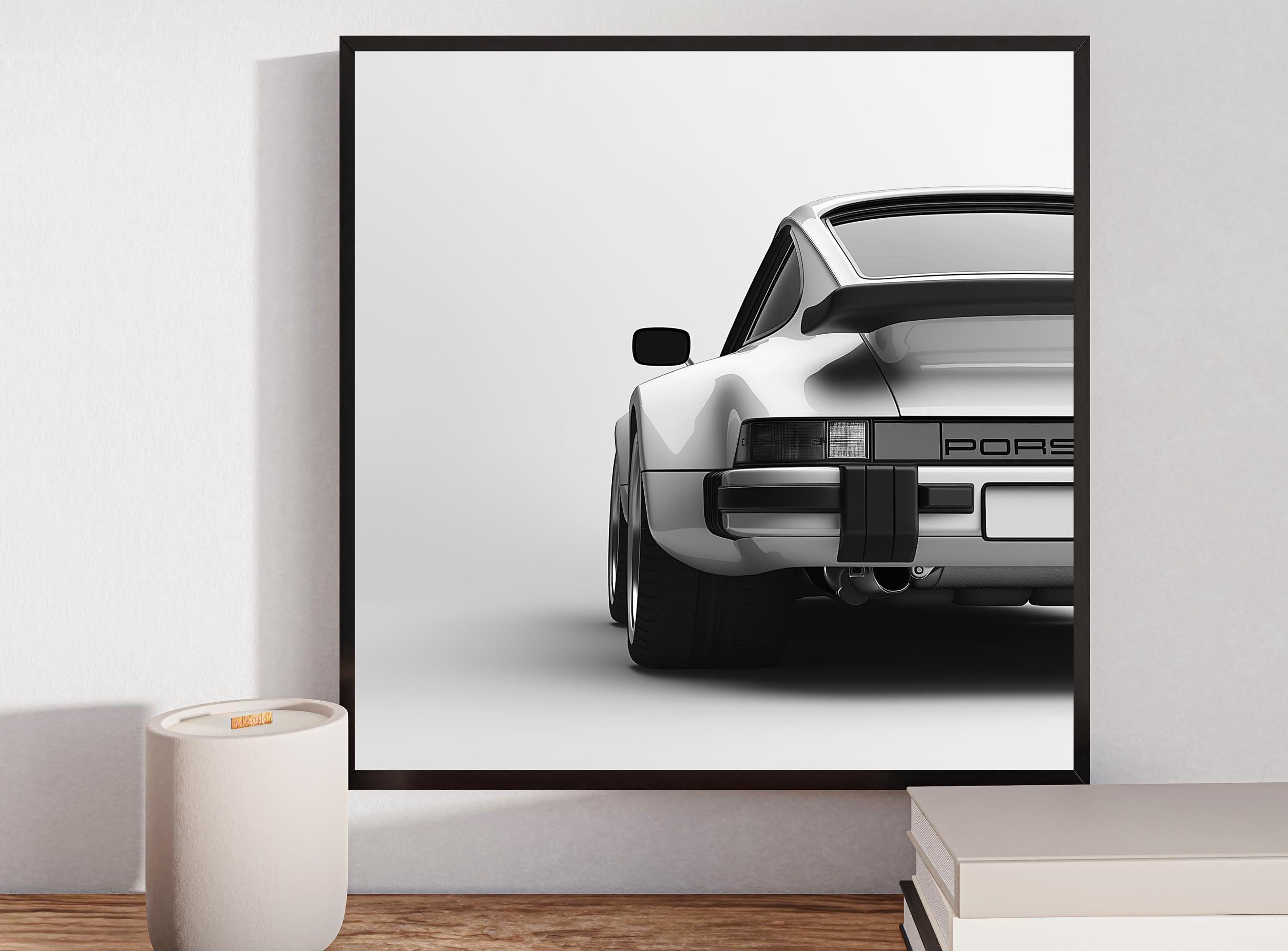 Porsche 911 Poster Black and White – Digital Porsche Poster Print ...
