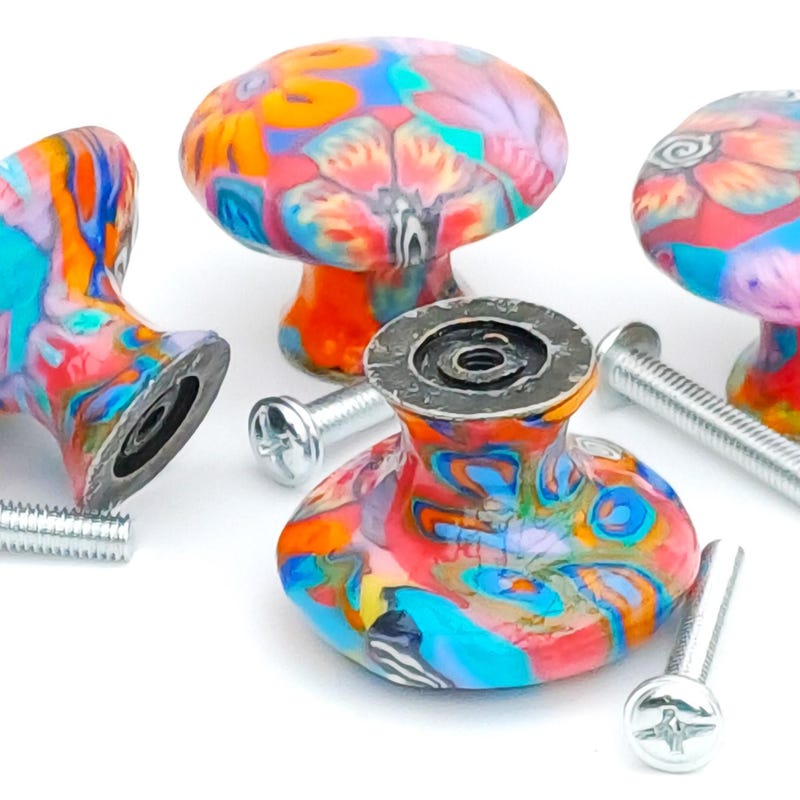 Polymer Clay Knobs - Etsy