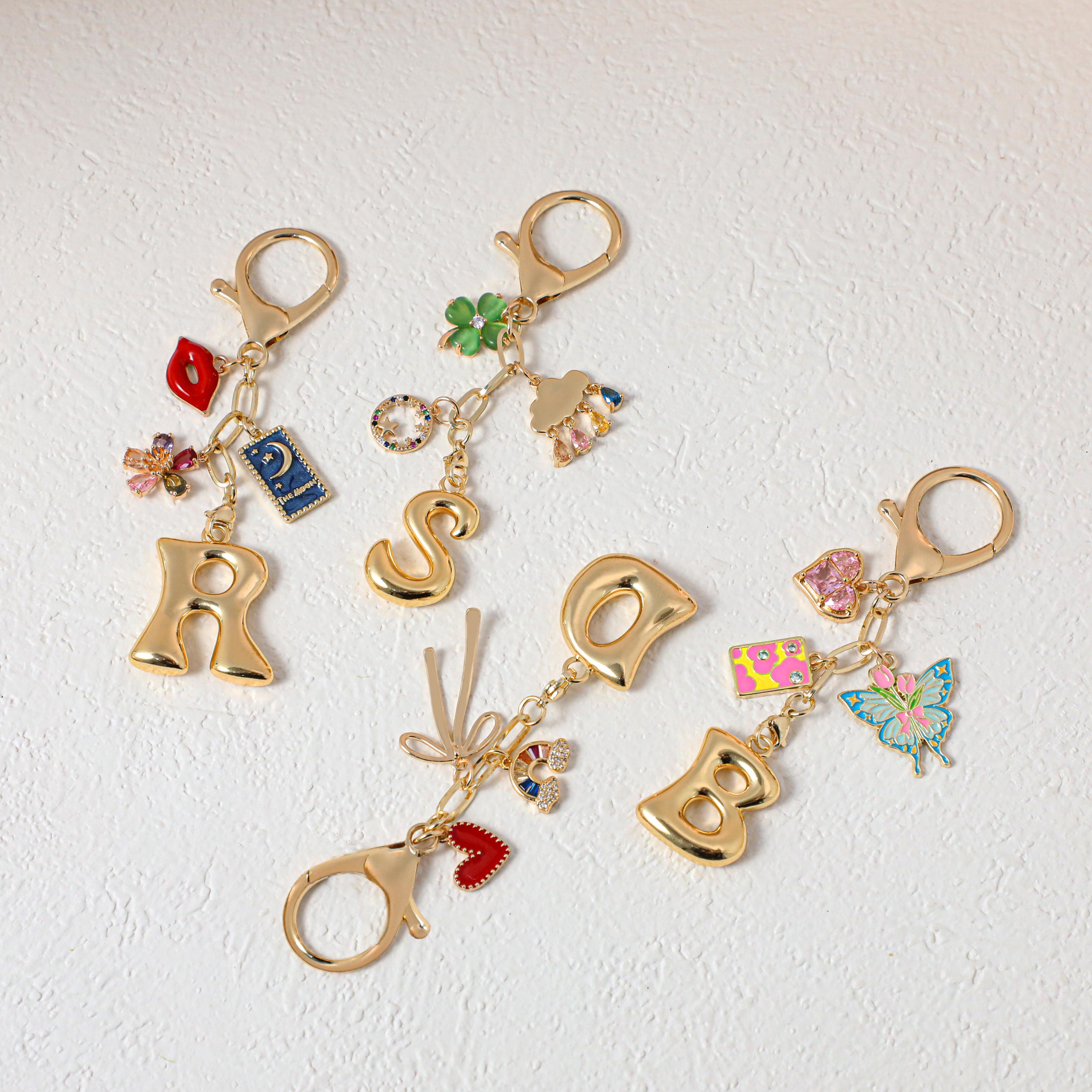 Custom Keychains,personalized Bag Charms,handbag Accessories,bridesmaid ...