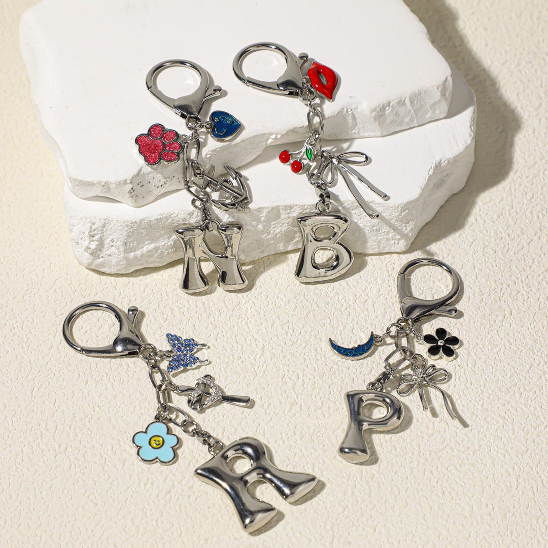 Personalized Charm Keychains, Pendant Keychains, Bag Charms, Charm Bag ...