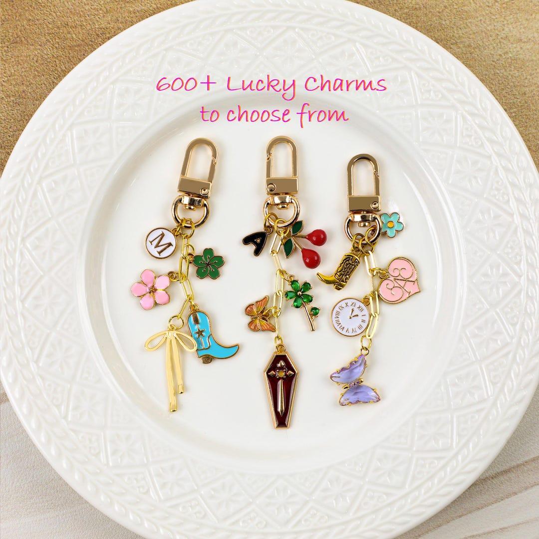 Personalized Charm Keychains, Pendant Keychains, Bag Charms, Charm Bag ...