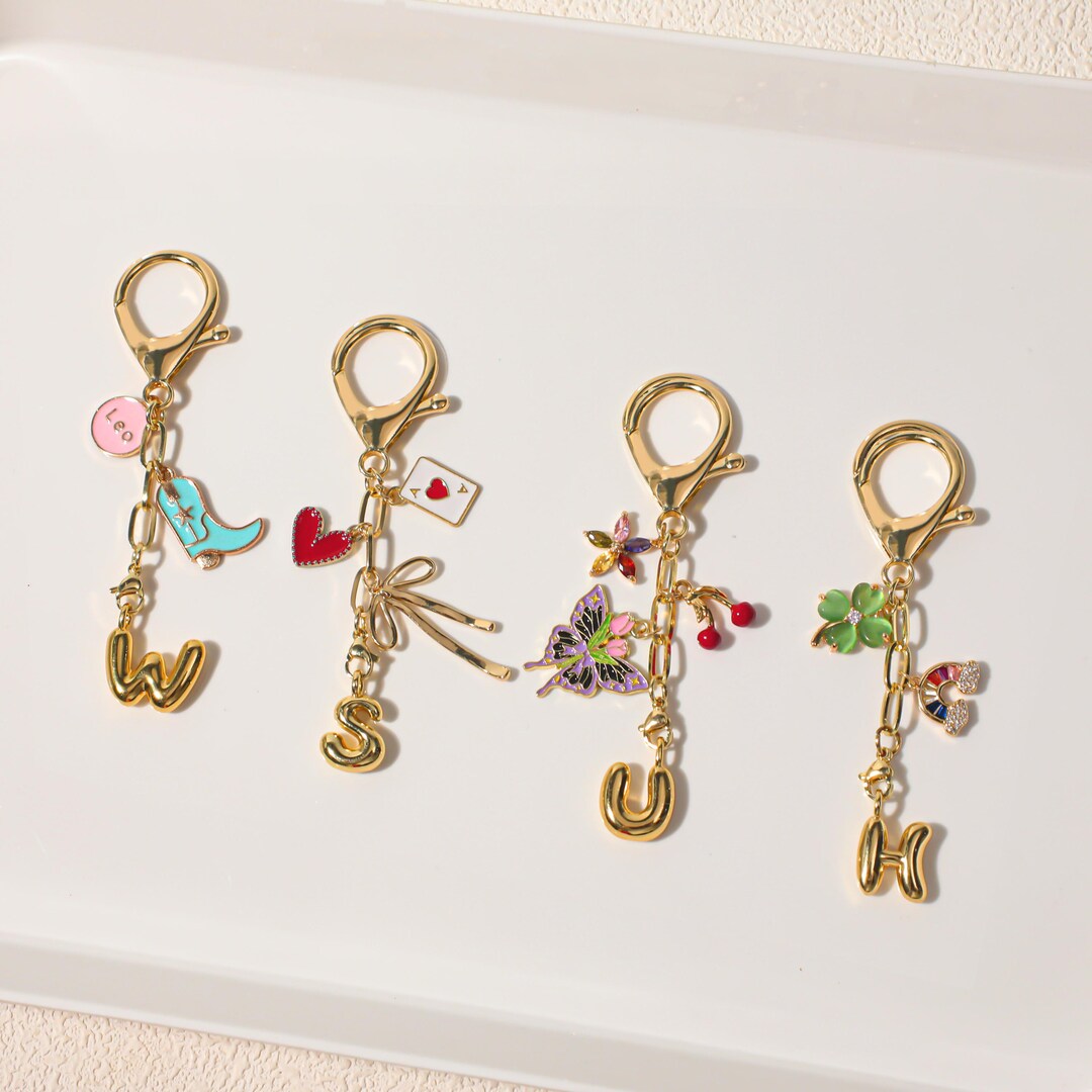Personalized Charm Keychains, Pendant Keychains, Bag Charms, Charm Bag ...