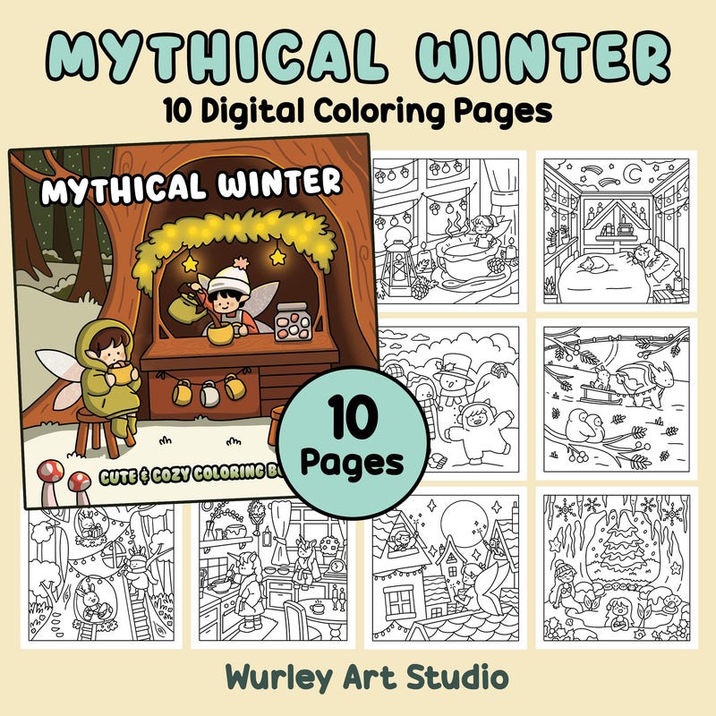 Winter Books Art - Etsy UK