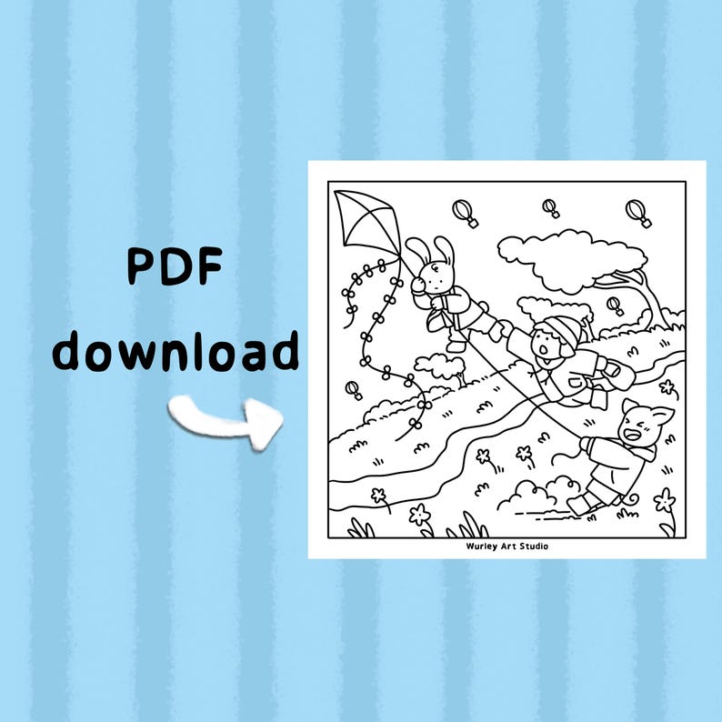Whatever the Weather - 10 Digital Coloring Pages by Wurley Art (PDF ...
