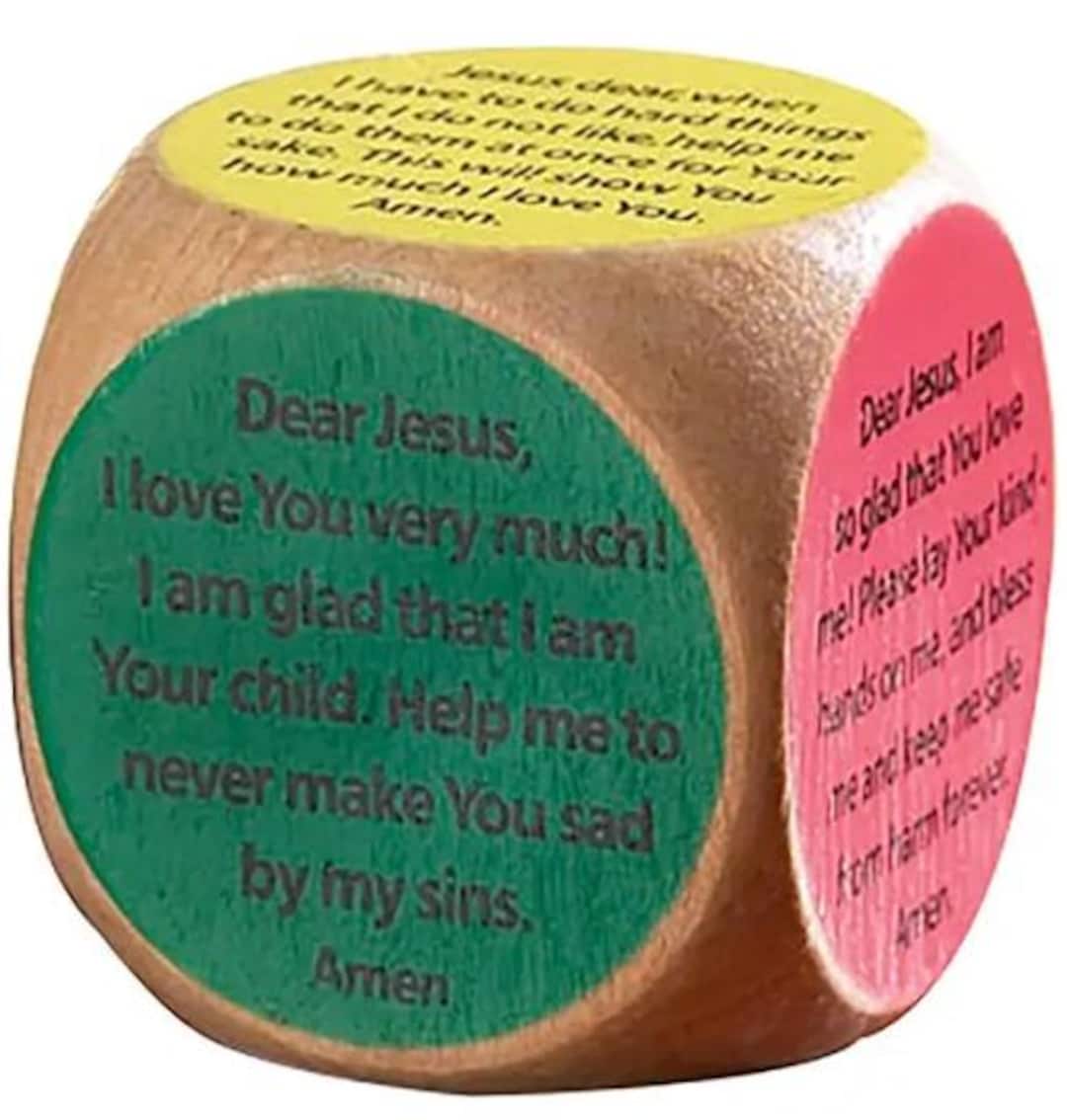 Wooden Prayer Cube for Children - Etsy