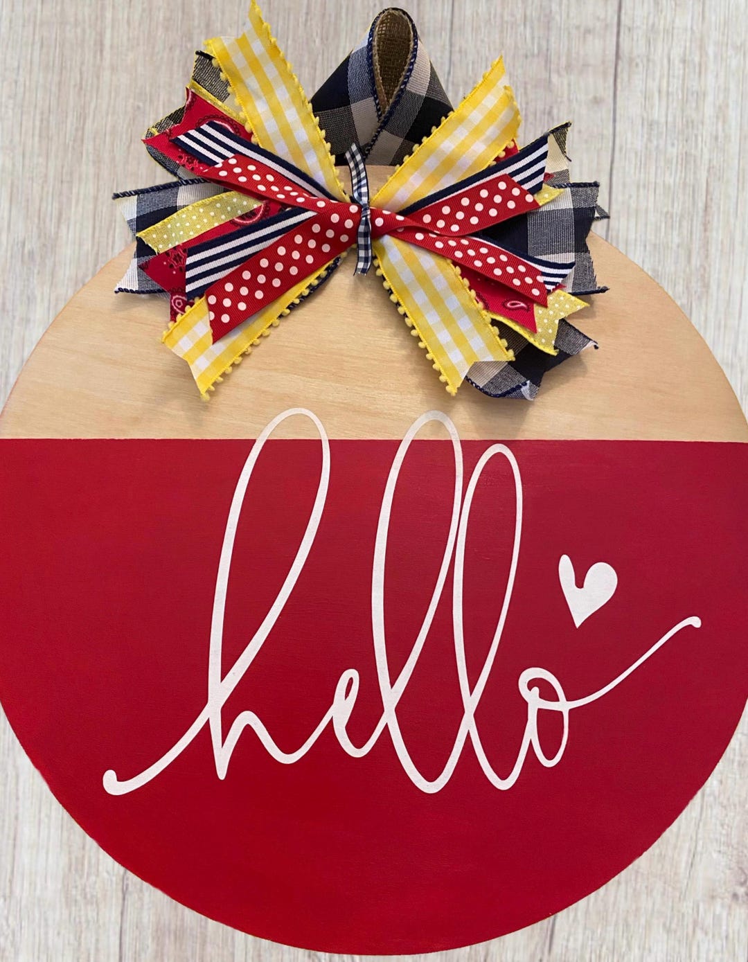 Hello Door Sign - Etsy