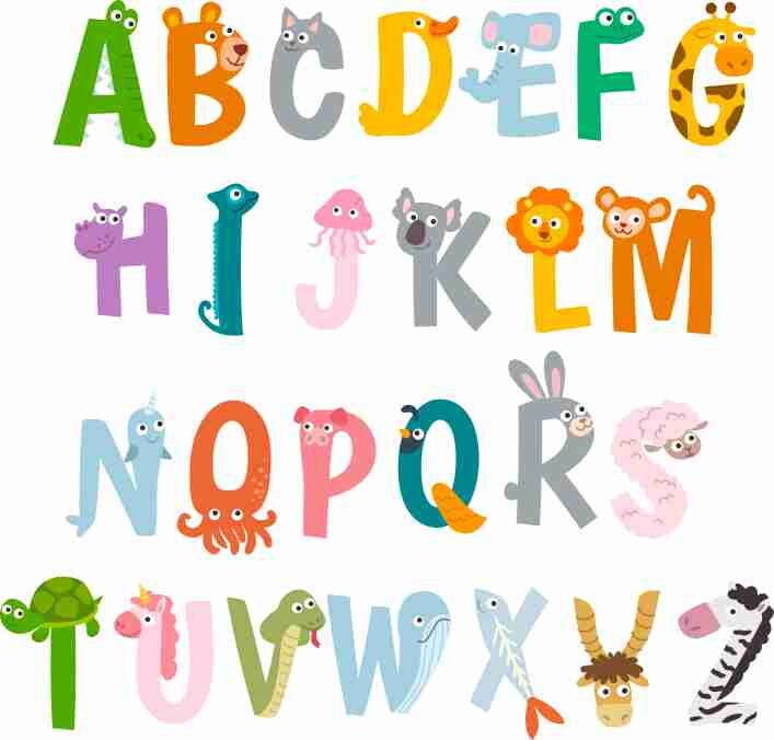 Animal Alphabet Svg Vector - Etsy