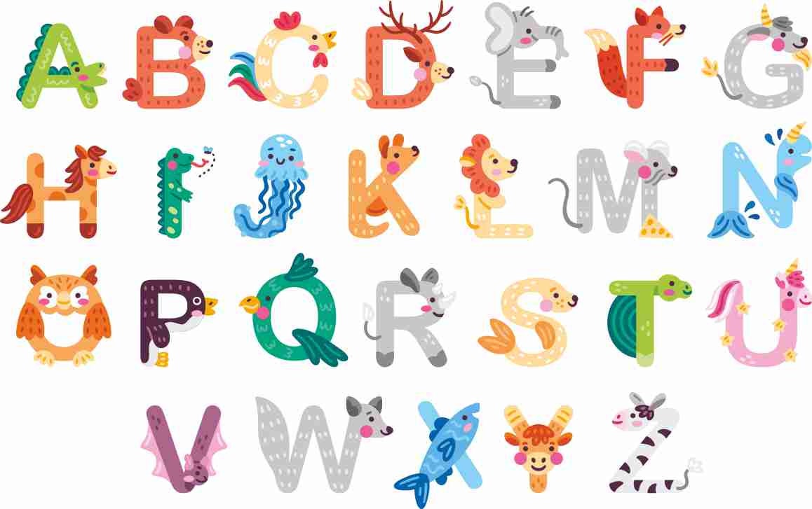 Animal Alphabet Svg Vector - Etsy