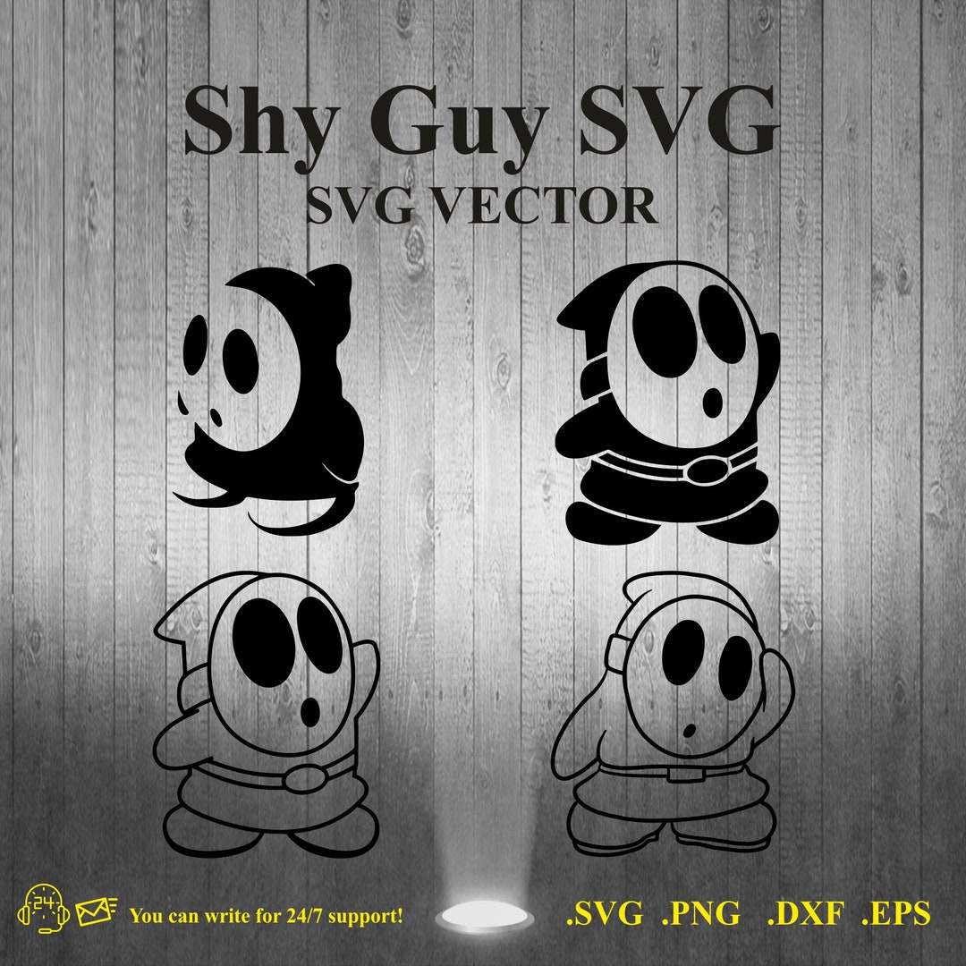 Shy Guy SVG Vector - Etsy