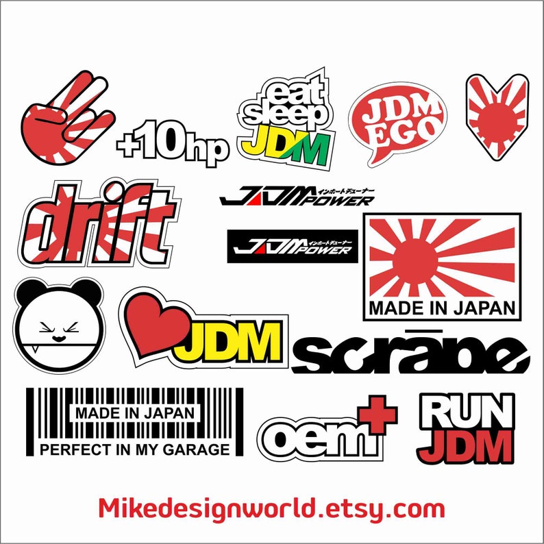 JDM Sticker SVG Vector - Etsy