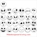 Jack Skellington Face Sticker Svg Vector - Etsy