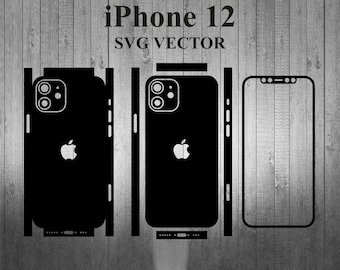 IPhone 12 Mini Skin Template SVG Vector Cut File - Etsy