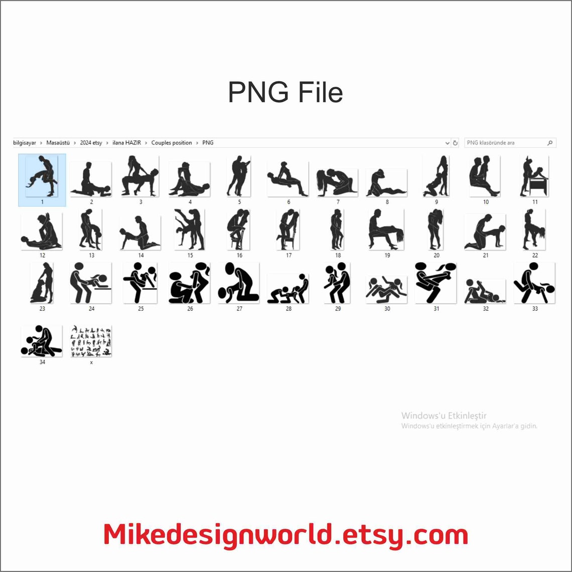 Couples Position SVG Vector - Etsy