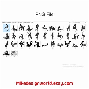 Couples Position SVG Vector - Etsy