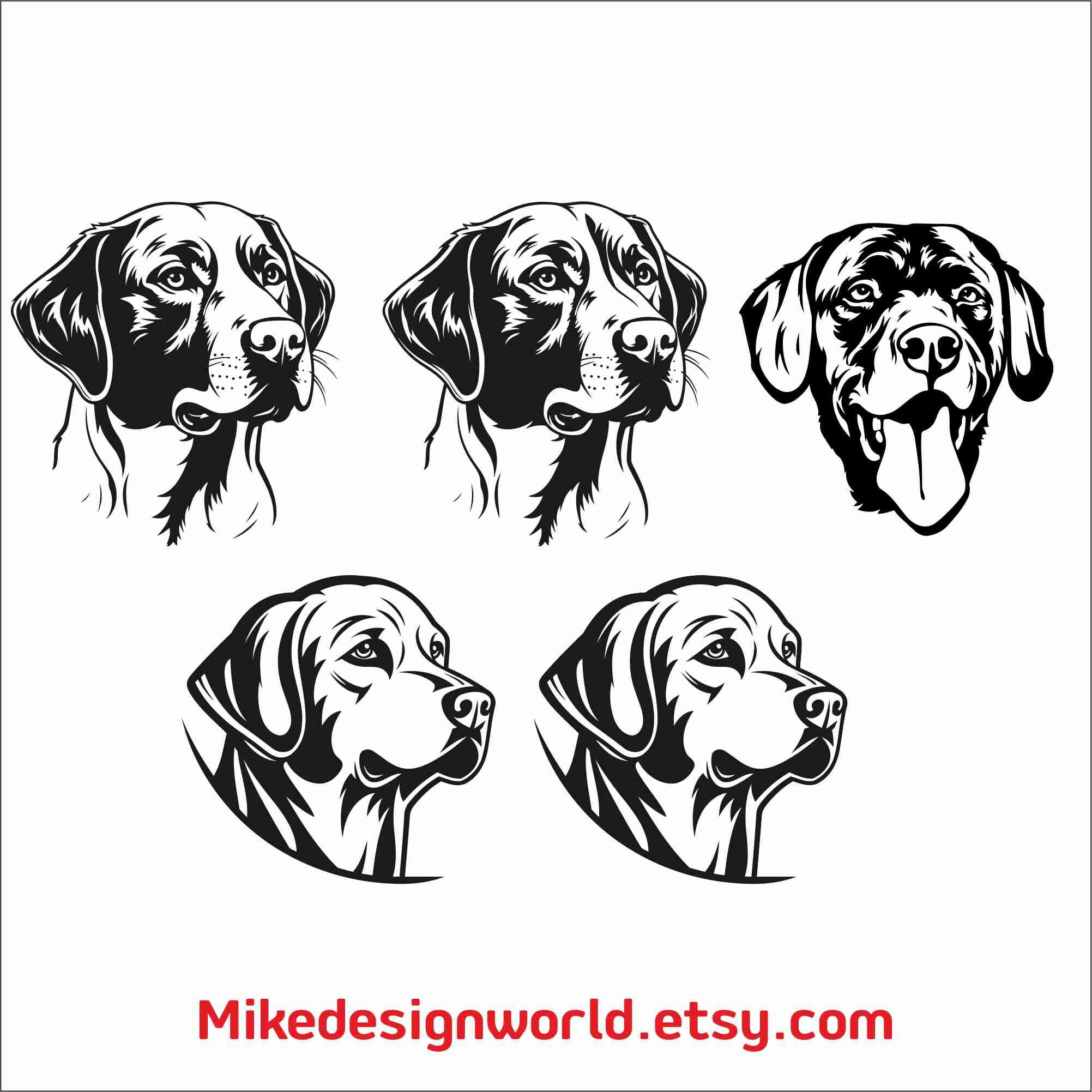 Labrador Retriever Head SVG - Etsy