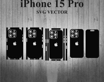 IPhone 15 Pro Skin Template Vector Cut File - Etsy