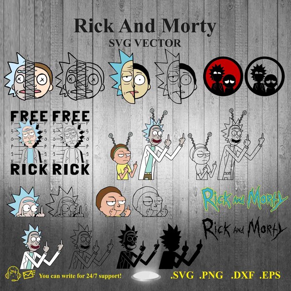 Rick and Morty Svg - Etsy
