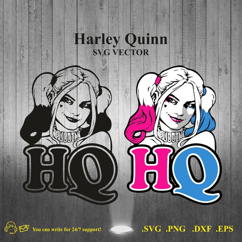 Harley Quinn SVG Vector - Etsy
