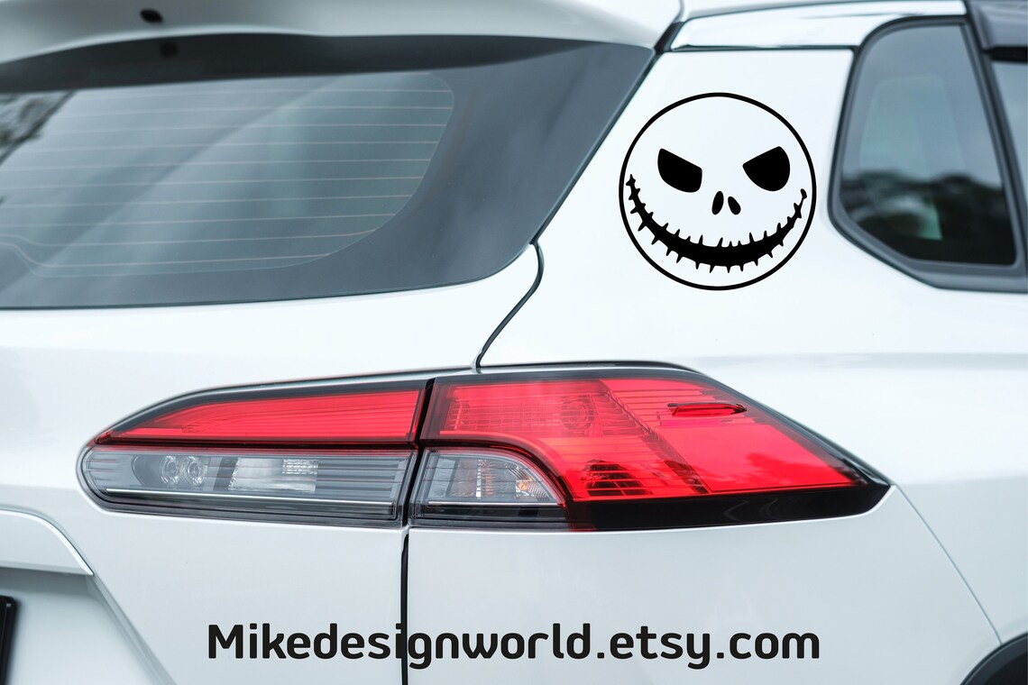 Jack Skellington Face Sticker Svg Vector - Etsy