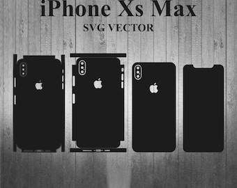 Apple iPhone XS Max Cutting Template for Skin and Sticker - Cutting ...