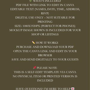 Elegant Wedding Invitation | Minimal Leaf Embossed Style | Digital Only ...