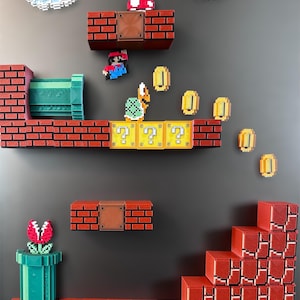 3D Printed Mario Brothers Magnets - Custom Fridge Decoration Set - Etsy
