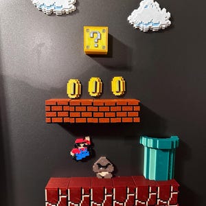 3D Printed Mario Brothers Magnets Custom Fridge Decoration Set - Etsy