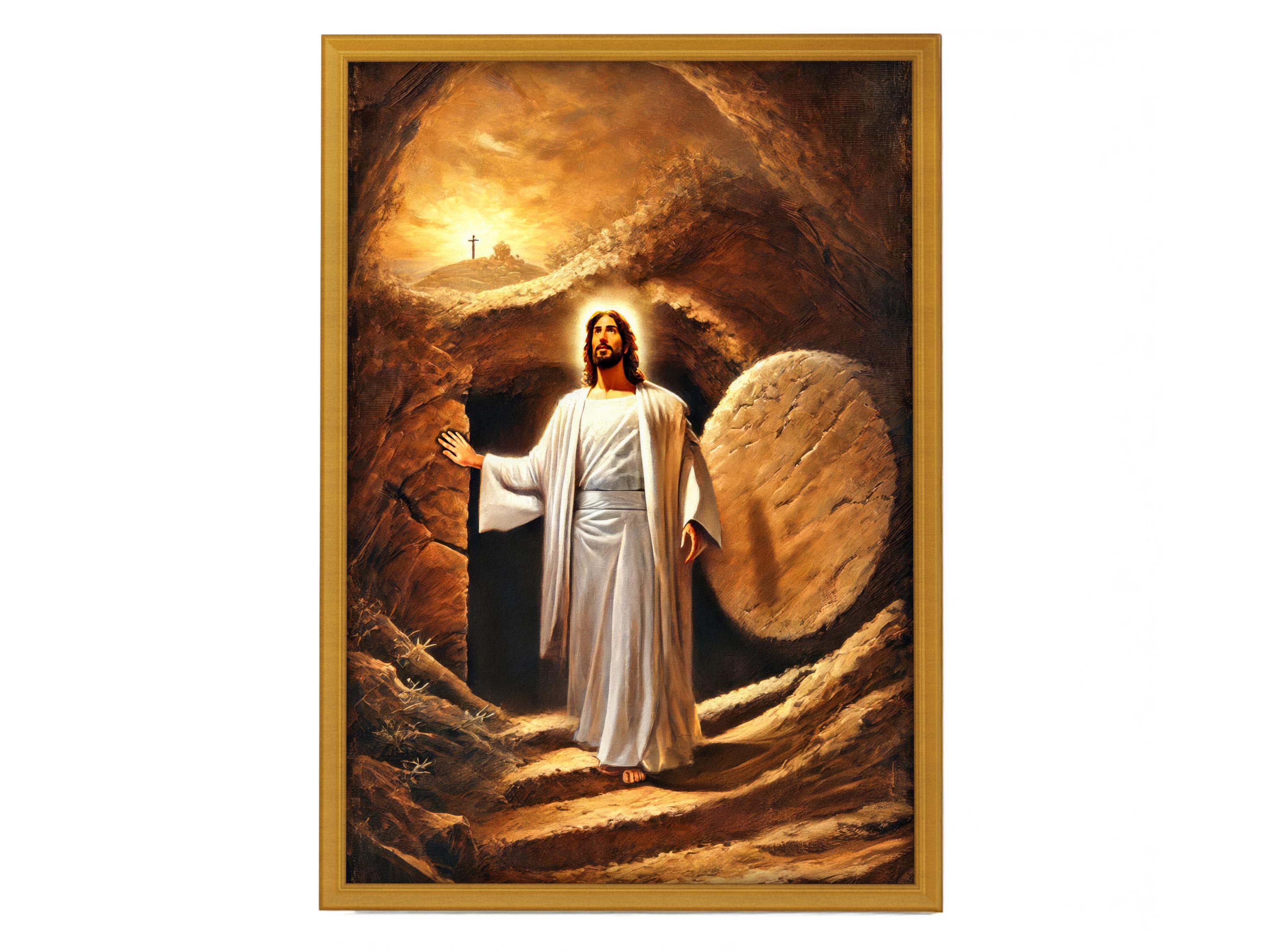 He is Risen | the Tomb is Empty | Jesus Leaving the Garden Tomb | Print ...
