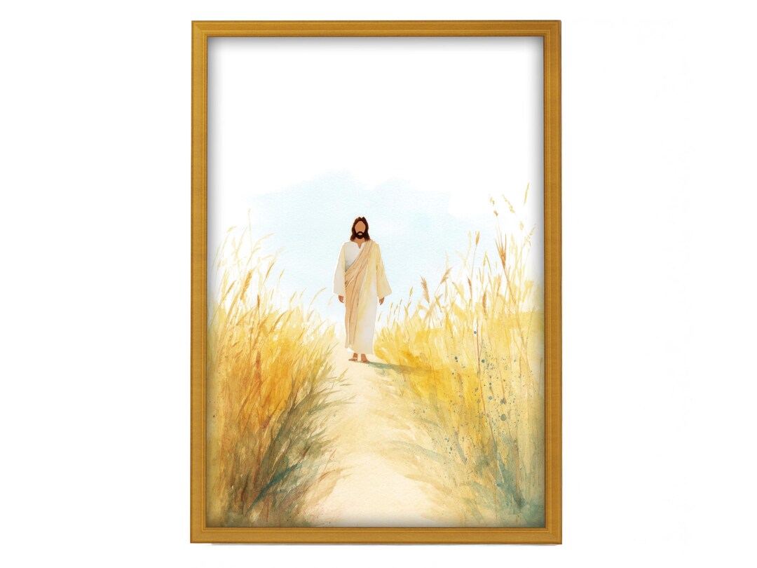 God in the Wheat Field | in His Footsteps | Catholic Poster | Digital ...