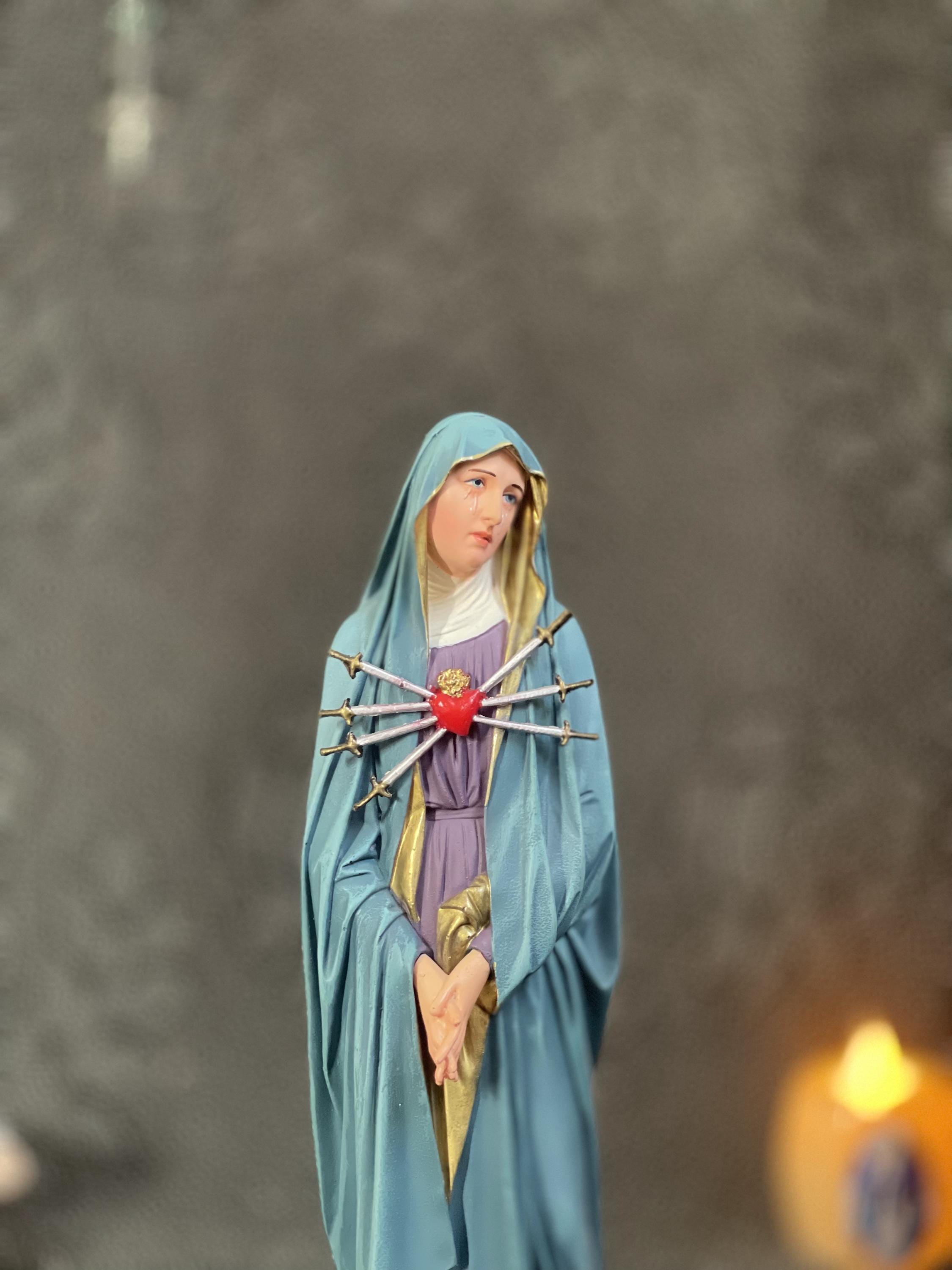 Statue of Our Lady of Sorrows | Weeping Mary | Catholic Altar ...