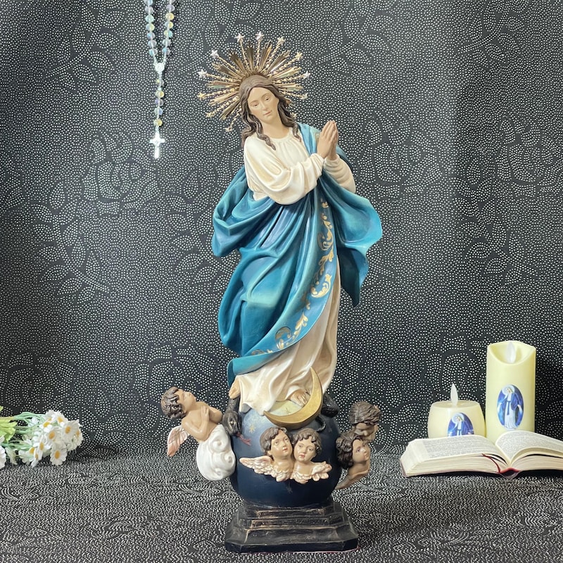 Immaculate Conception Statue - Etsy