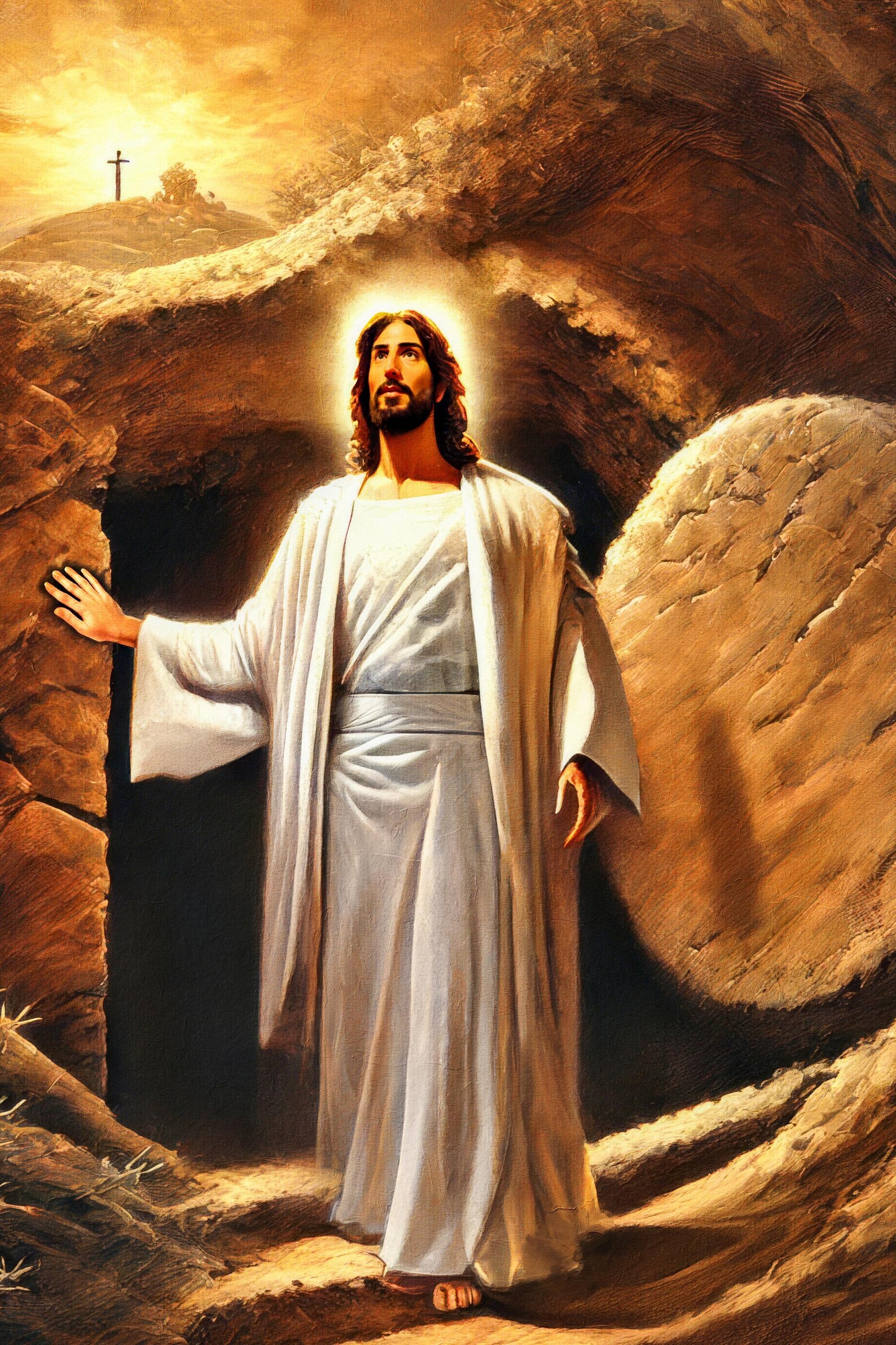 He is Risen | the Tomb is Empty | Jesus Leaving the Garden Tomb | Print ...