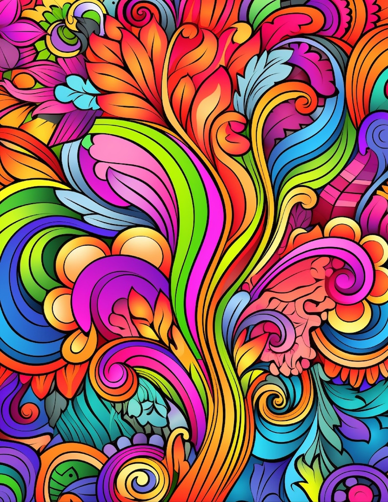 Stress Relieving Coloring Pages - Etsy