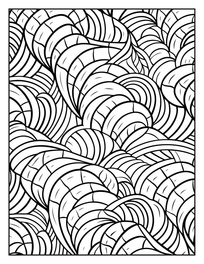 Stress Relieving Coloring Pages - Etsy