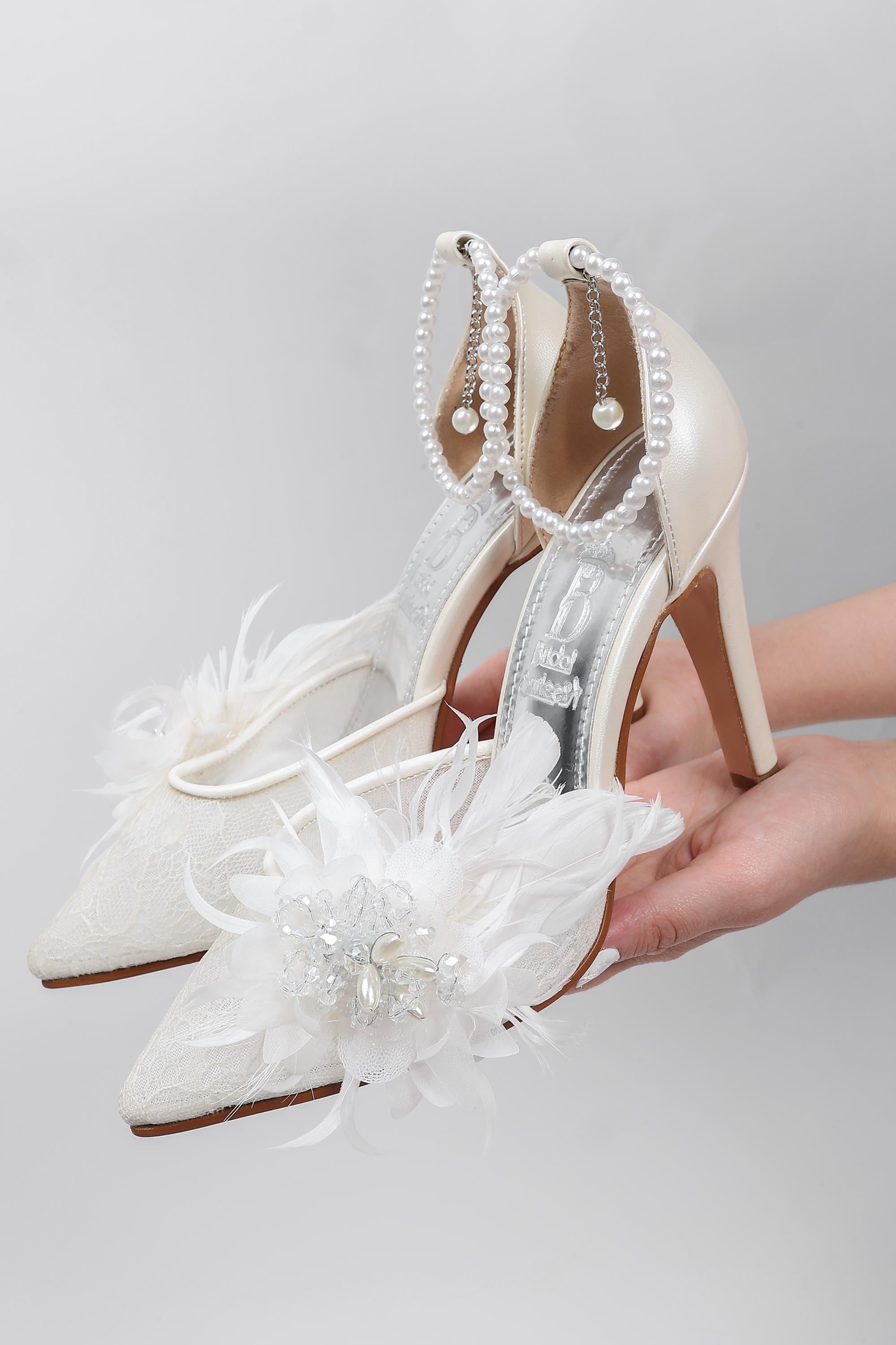 Feather wedding shoes 60 photos - Astyledwedding.com