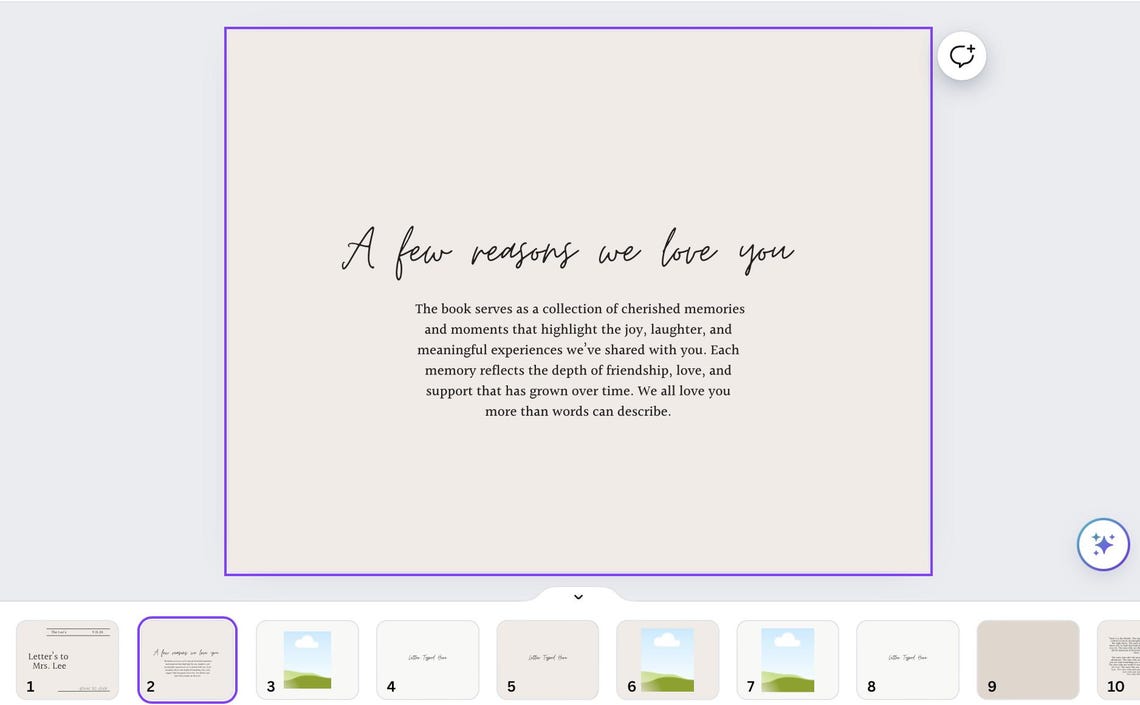 Letters to the Bride Book Template: Customizable Wedding Keepsake ...