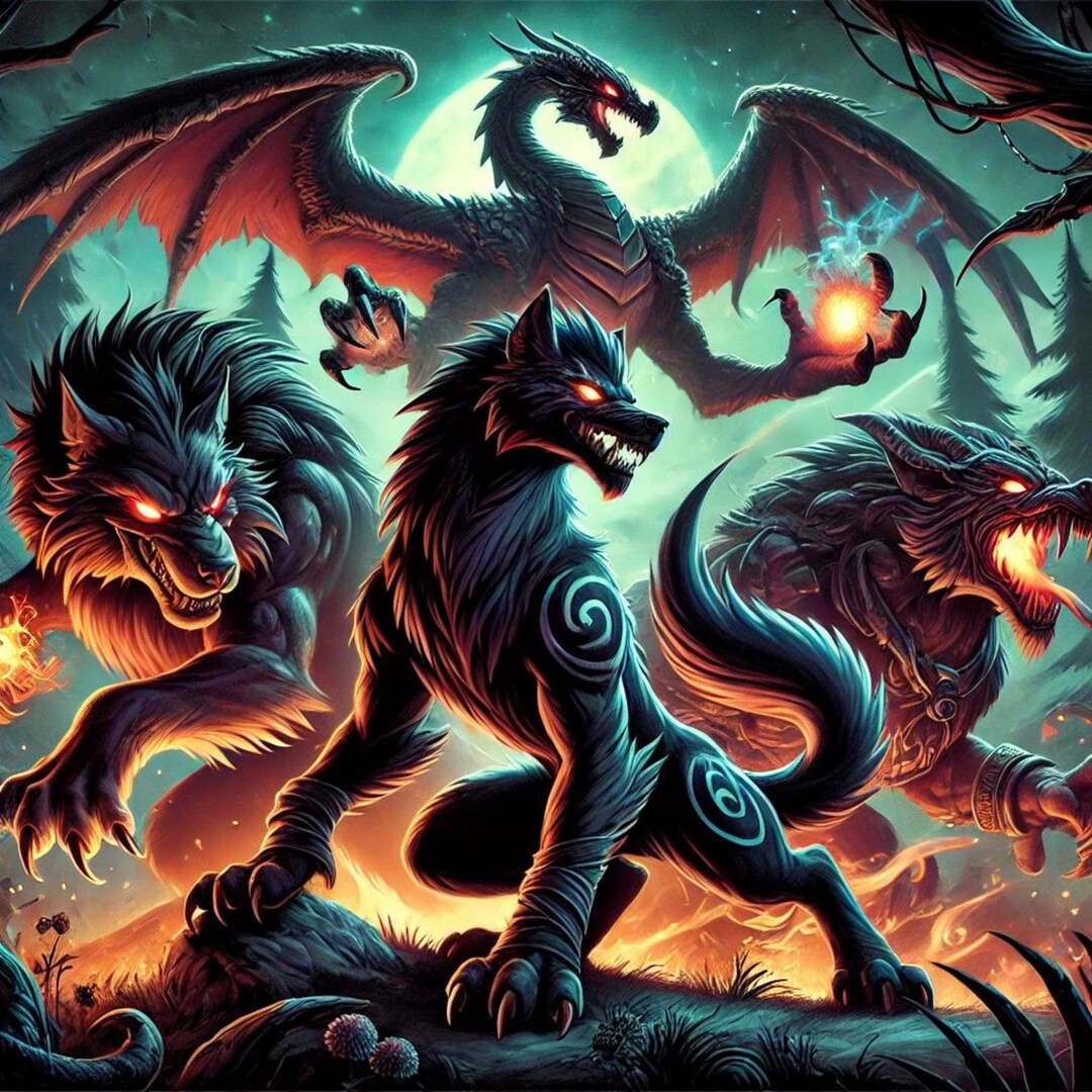 Dark Evil Deities Battle Art | Intense Fantasy Illustration | Mythical ...