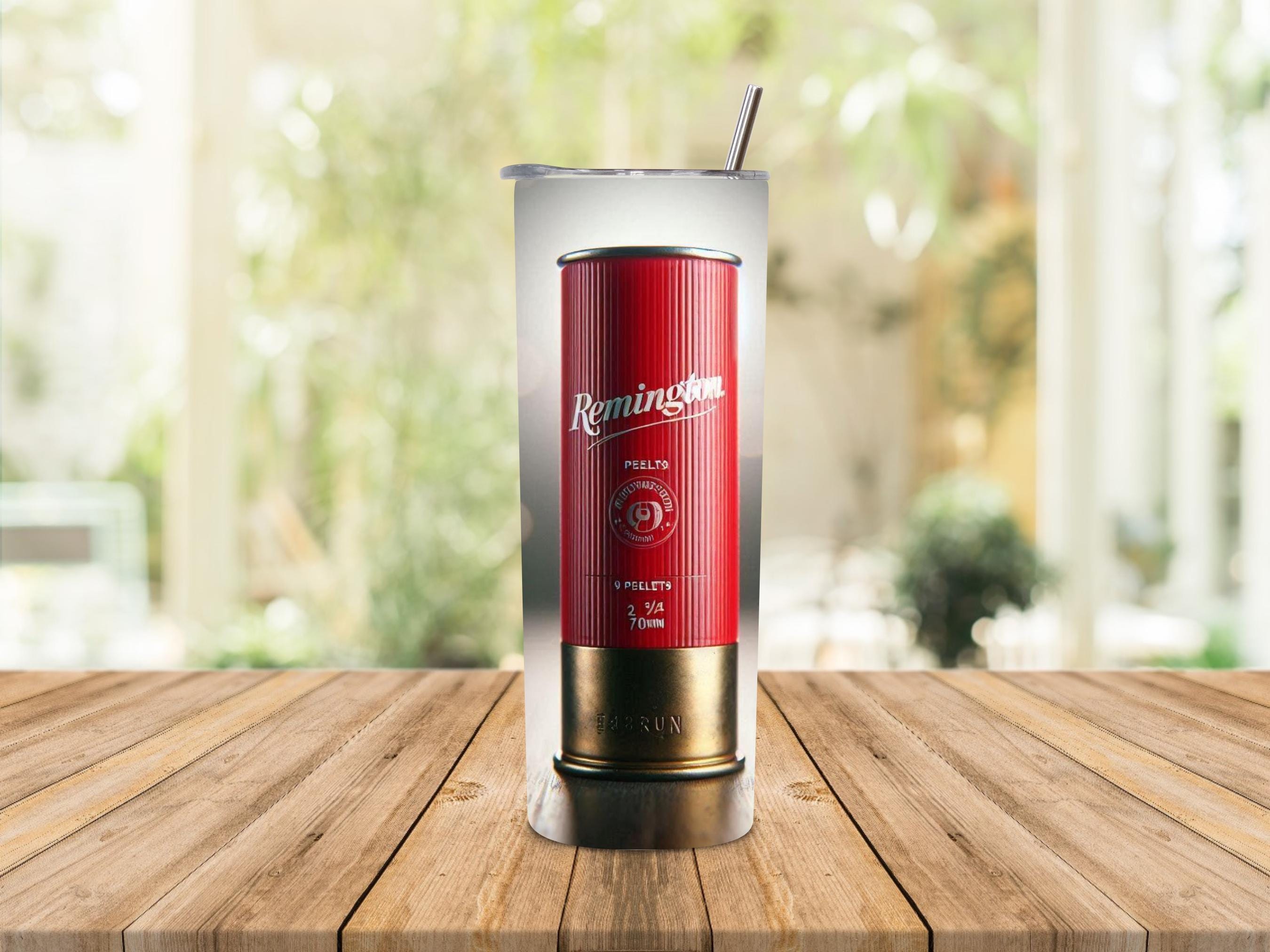 Shotgun Shell Tumbler Wrap 20oz Skinny PNG Sublimation Metal Tumbler ...