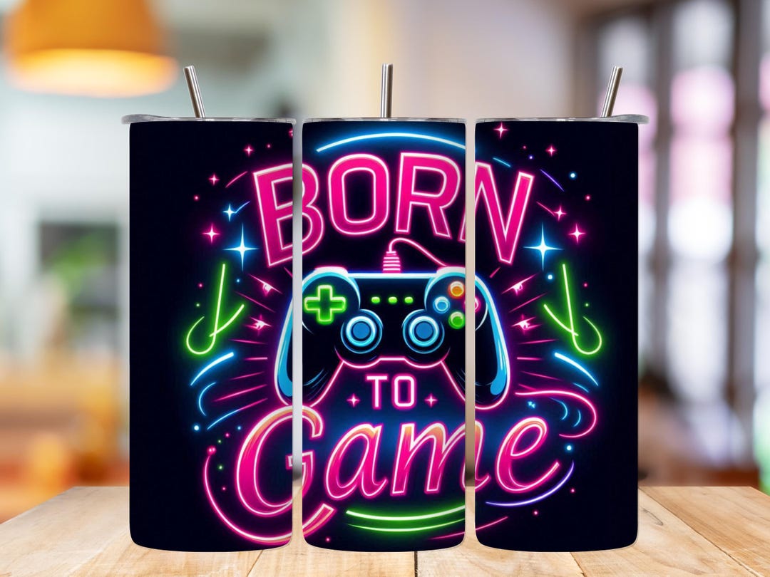 Gaming Sublimation PNG, Born to Game Design, Urban Mixed Media Art ...