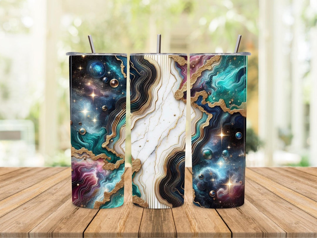 Celestial Geode Galaxy Art Print Cosmic 3D Abstract Wall Decor With ...