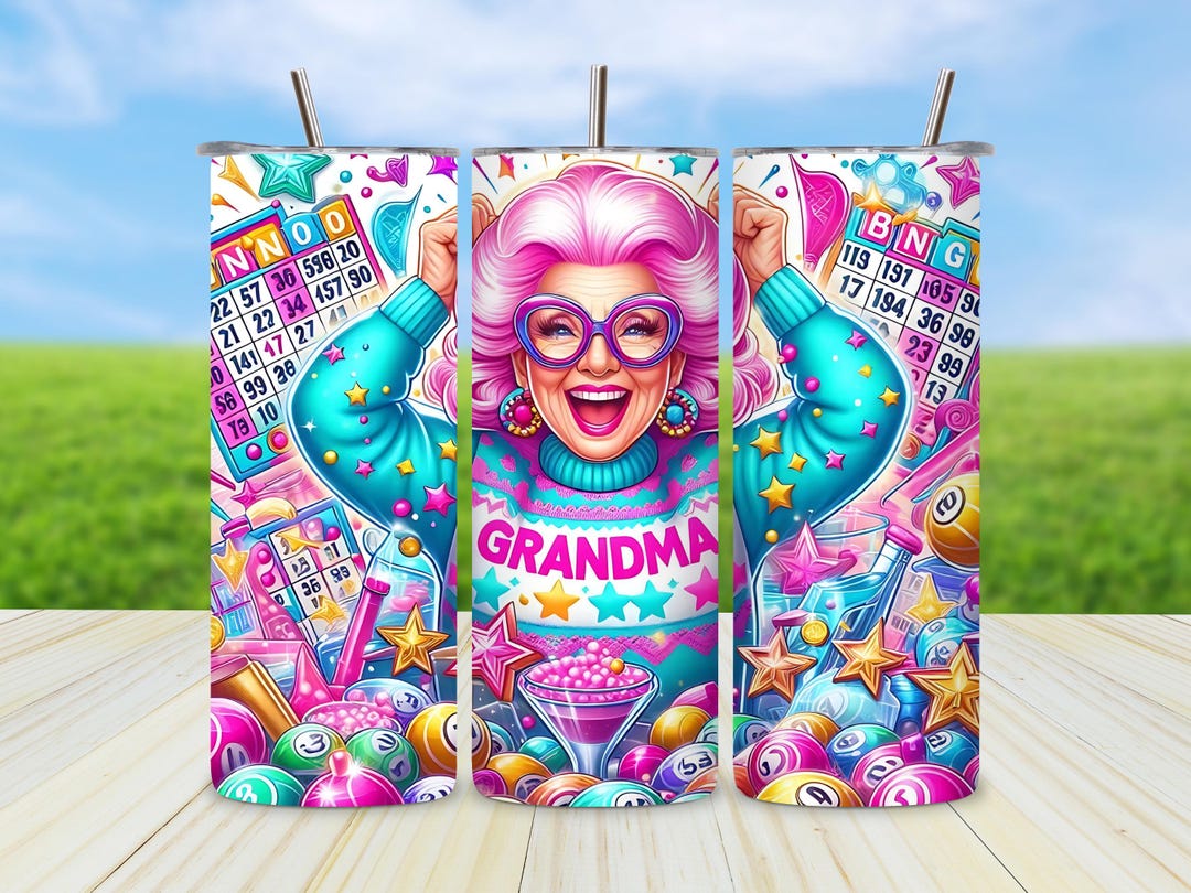 Bingo Grandma Tumbler Wrap: Sublimation Design (digital Download) - Etsy