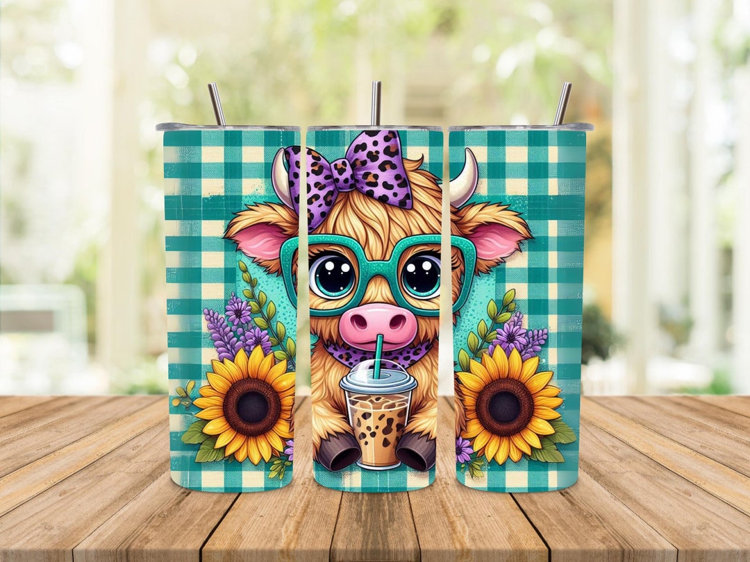 Whimsical Highland Cow With Flowers Pastel Wall Art 'hello Sweet Cheeks ...