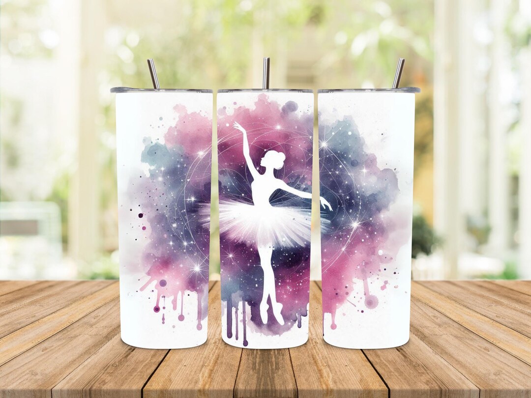 Graceful Ballet Dancer Tumbler Wrap | 20oz Skinny Sublimation PNG ...