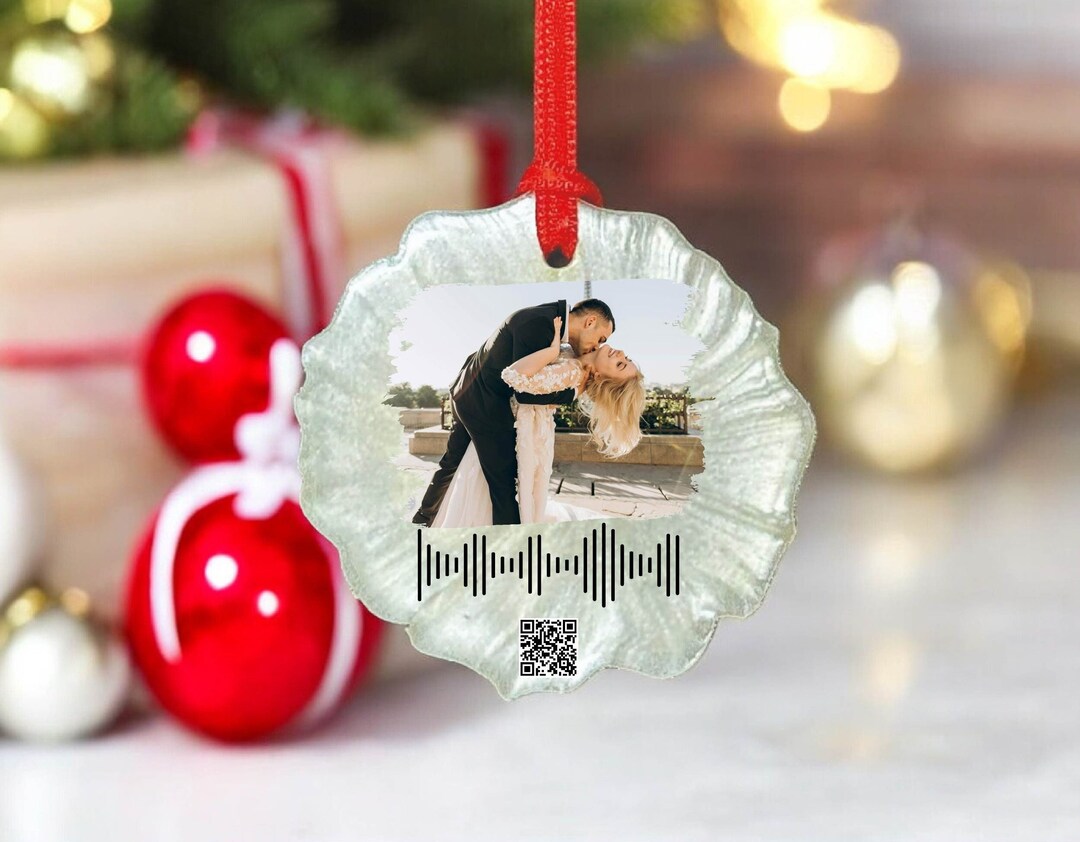 Custom Acrylic Song Ornament, Couple Photo Ornament, Married Ornament ...