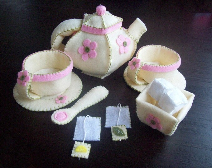 Felt Tea Pot Set Pattern TIME FOR A TEA PARTY - Etsy