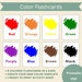 Flashcards Kids Color Matching Flashcards Preschool Learning Flashcards ...