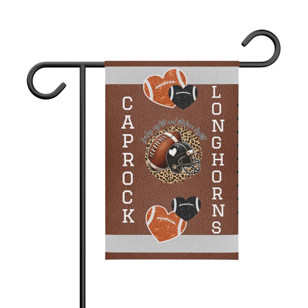 Caprock Longhorns Spirit Garden Banner, Outdoor Garden Flag, Yard Decor ...