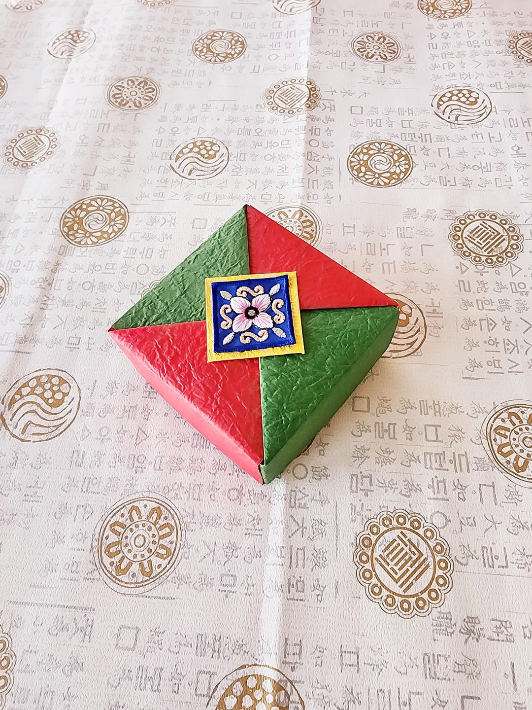 Korean Paper Origami Handmade Box Green/red - Etsy