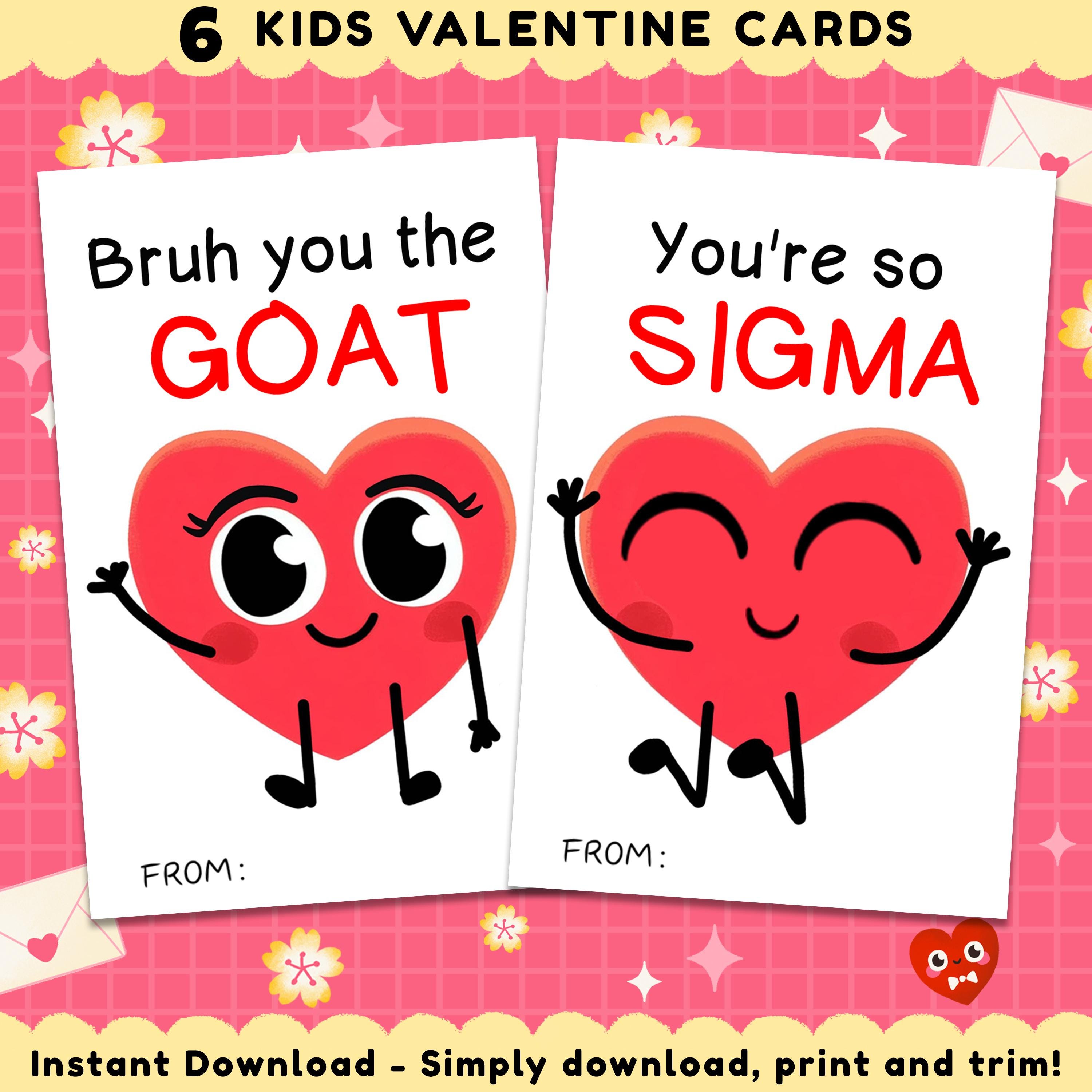 Slang Kids Valentines Day Cards, Teen Tween School Valentine's, Funny ...