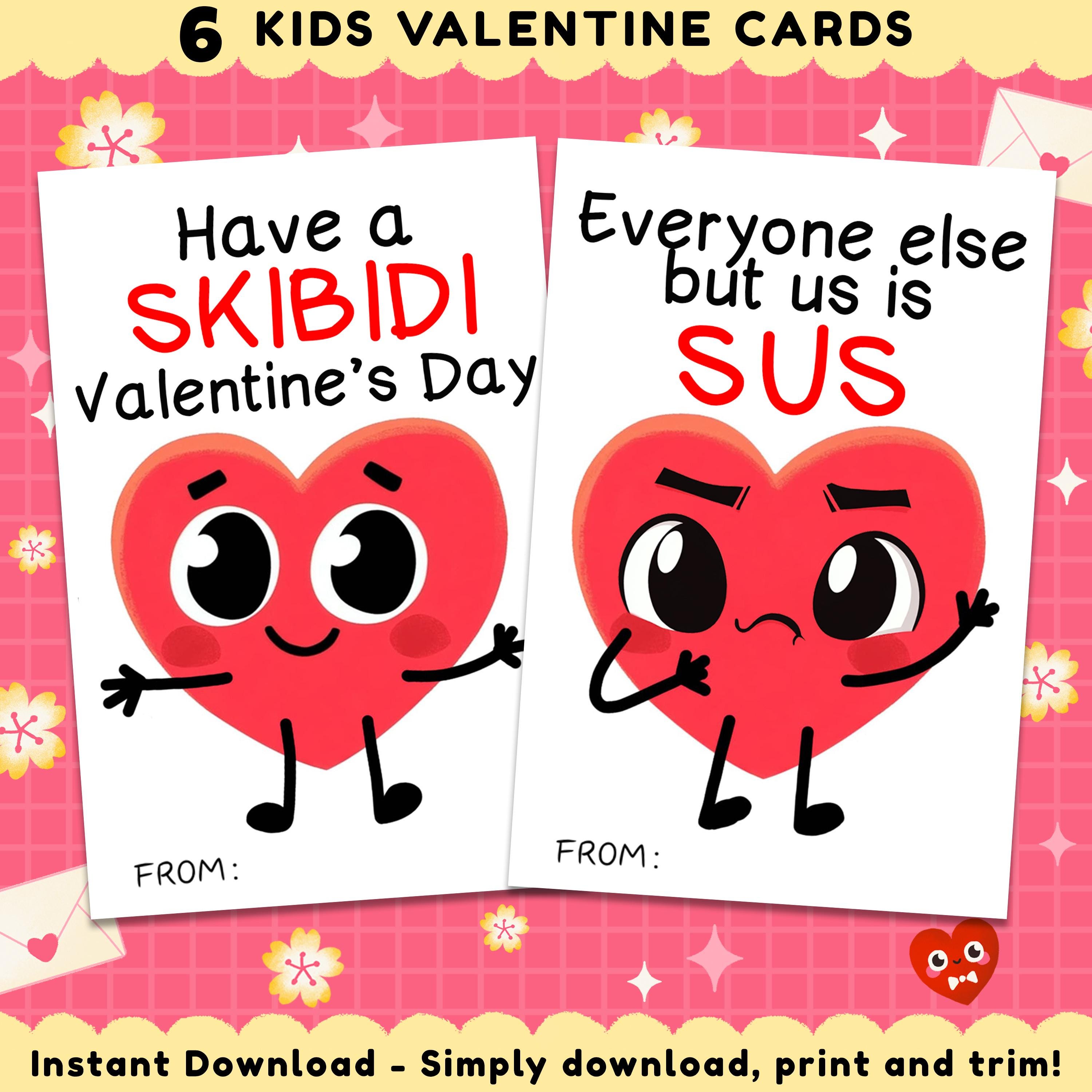 Slang Kids Valentines Day Cards, Teen Tween School Valentine's, Funny ...